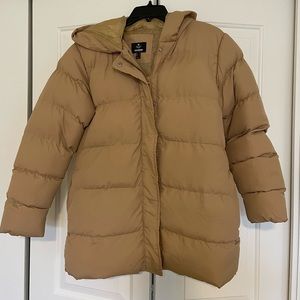 tan puffer coat - Gem